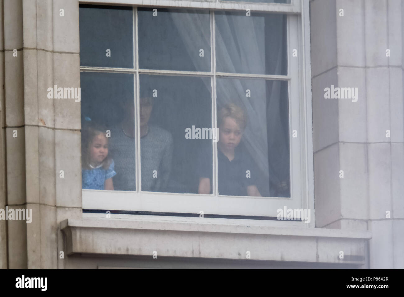 London, UK. 10th July, 2018. Prince George and Princess Charlotte ...