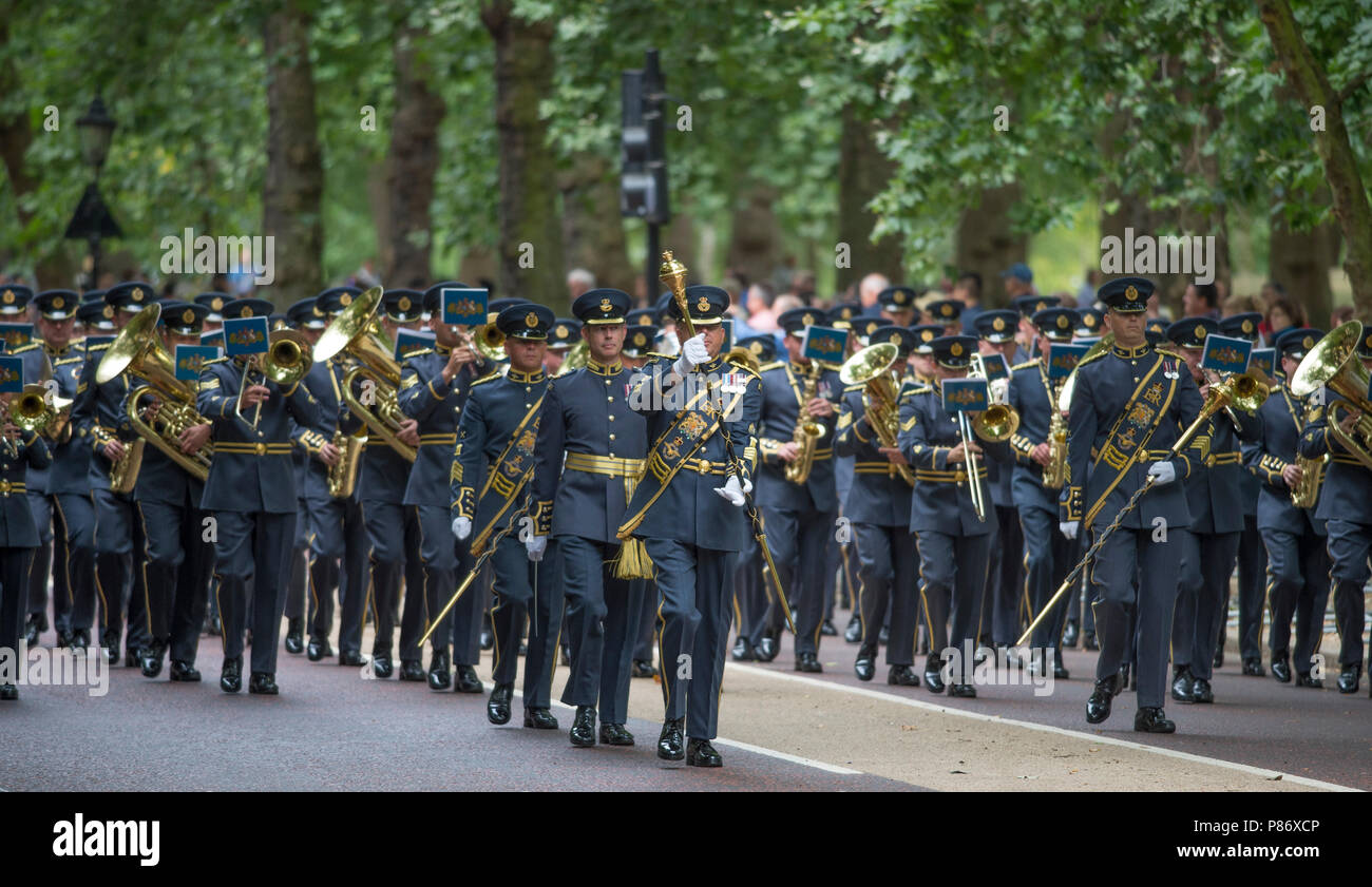 Birdcage Walk, London, UK. 10 July, 2018. Celebrations to mark the ...