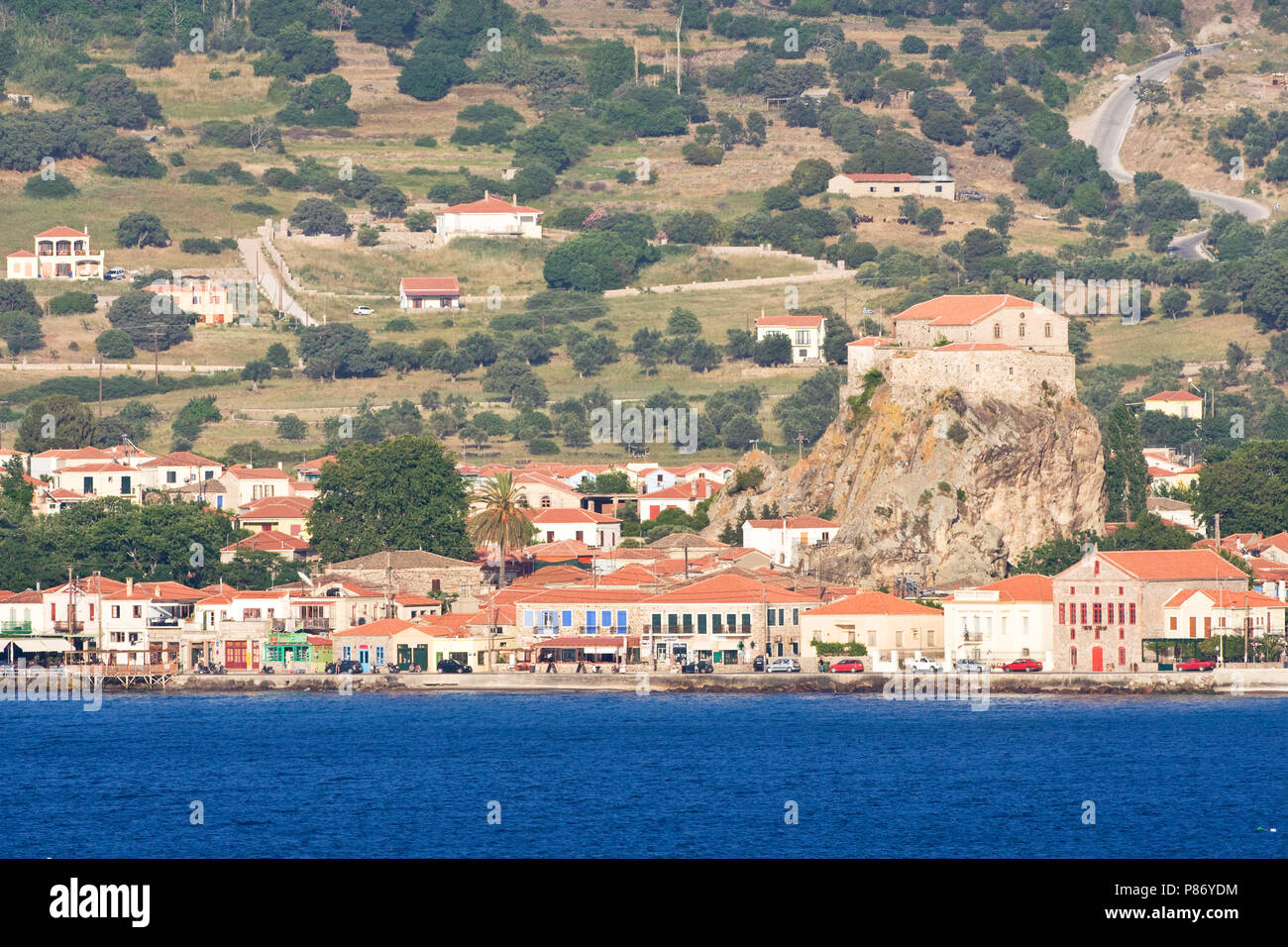 Petra island lesbos greece hi-res stock photography and images - Alamy