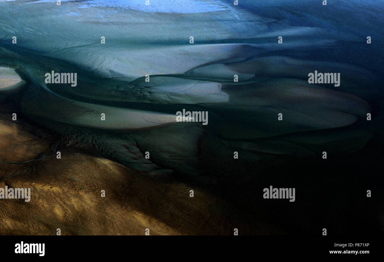 Waddenzee vanuit de lucht; Waddensea seen from the air Stock Photo - Alamy