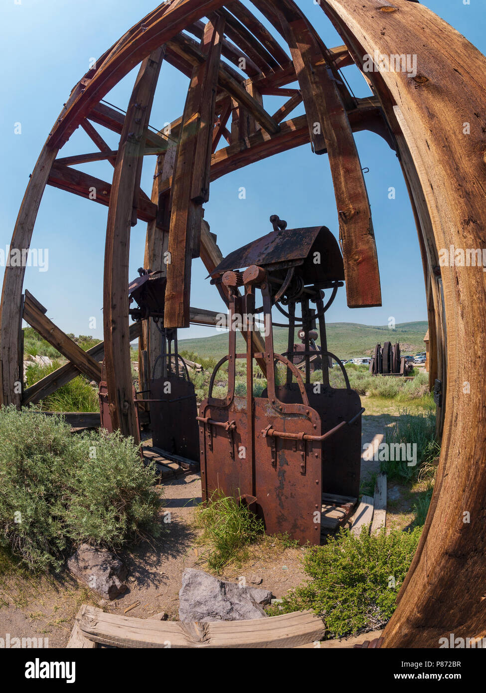 Equipment for the Red Cloud Mine, Bodie ghost town, Bodie State ...