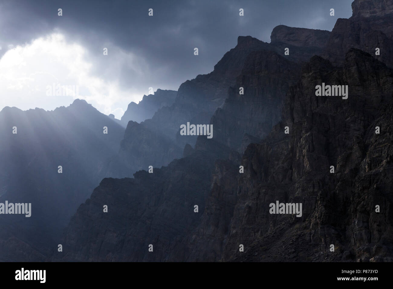Al Hajar mountains, Oman Stock Photo - Alamy