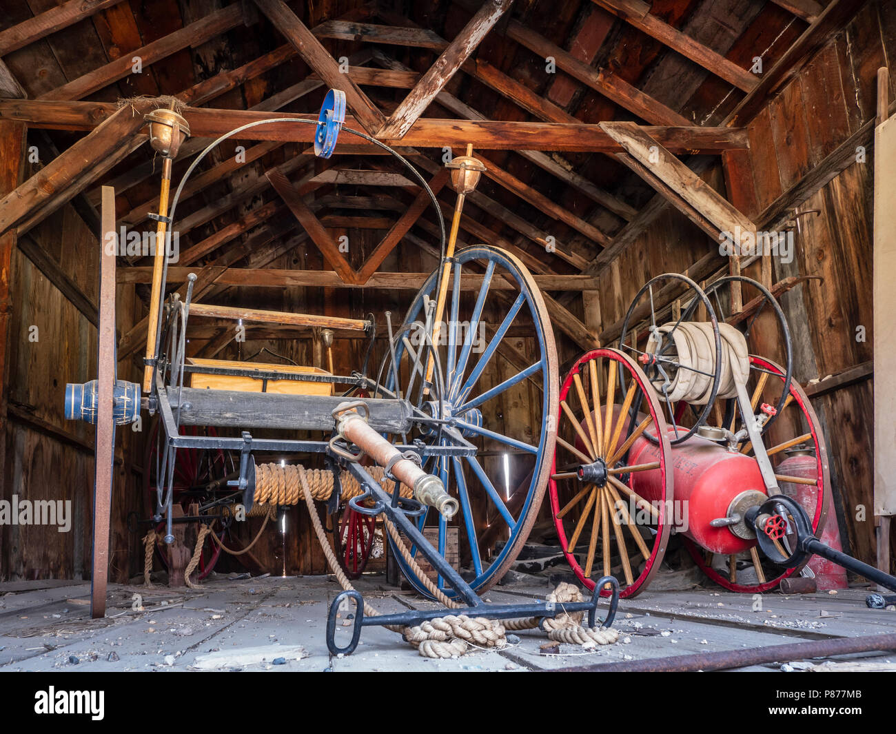 Inside the Firehouse, Bodie ghost town, Bodie State Historic Park ...
