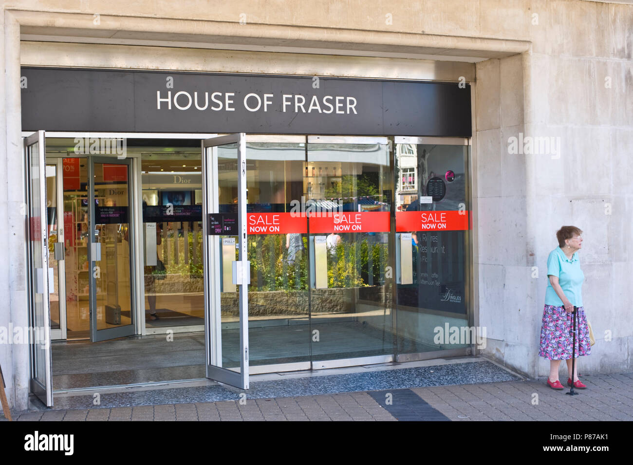 House of Fraser department store in Plymouth Devon England UK Stock ...