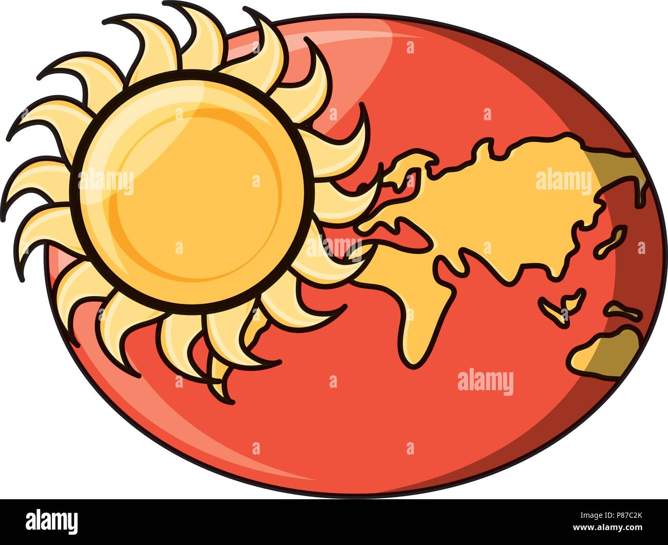 Hot Earth Illustration High Resolution Stock Photography and Images - Alamy