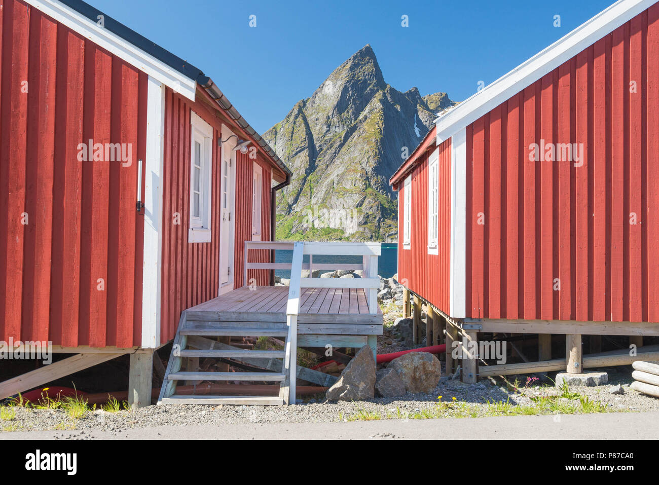 Traditional Huts in Reine, Nordland, Norway Stock Photo - Alamy