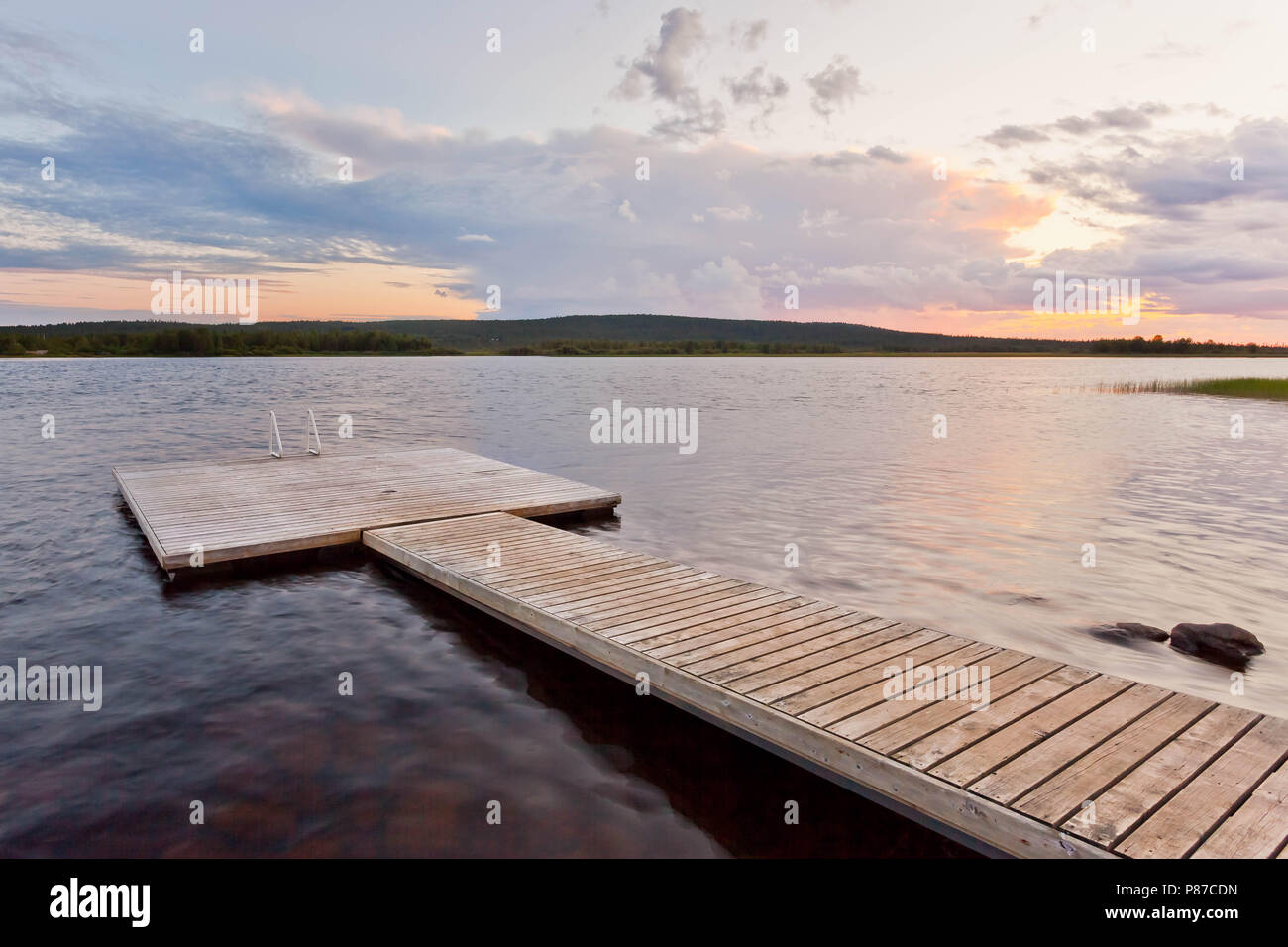 Lapland summer river muonionjoki hi-res stock photography and images ...