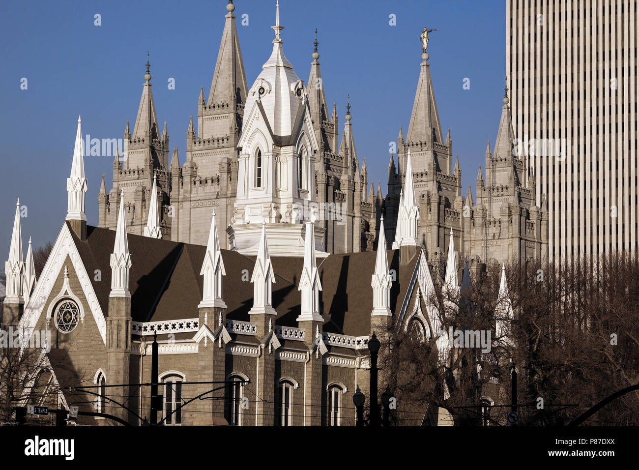 Assembly Hall inside Temple Square in Salt Lake City, Utah, United ...