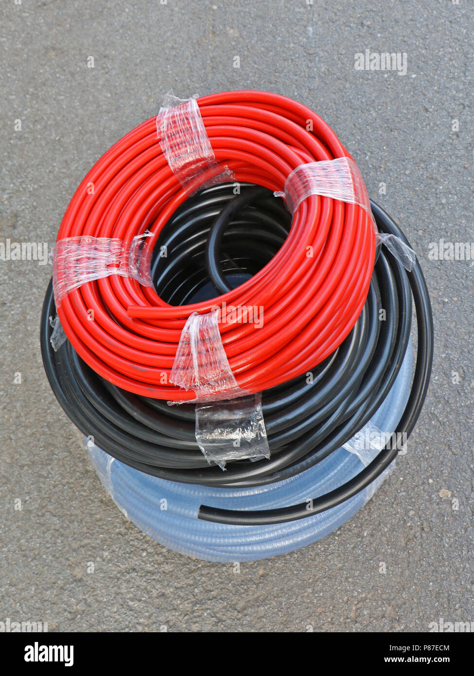 Colorful hoses hi-res stock photography and images - Alamy