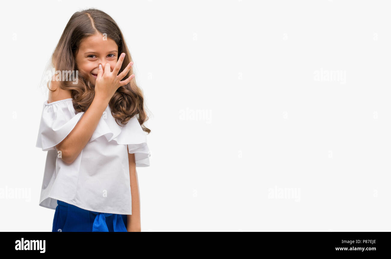 Kid smelly stink odor child Cut Out Stock Images & Pictures - Alamy