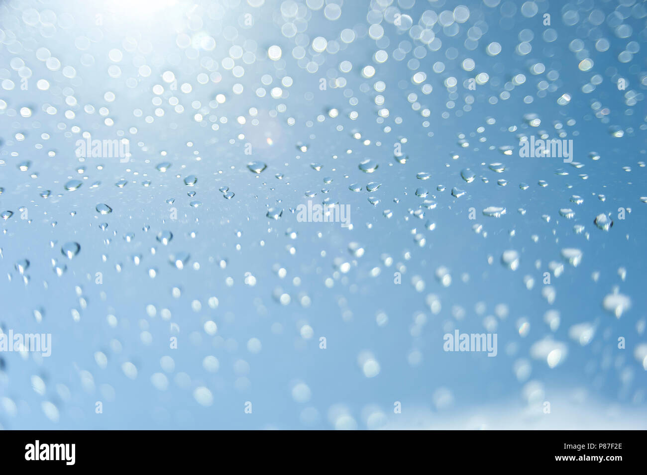 Water drops on window glass Stock Photo - Alamy