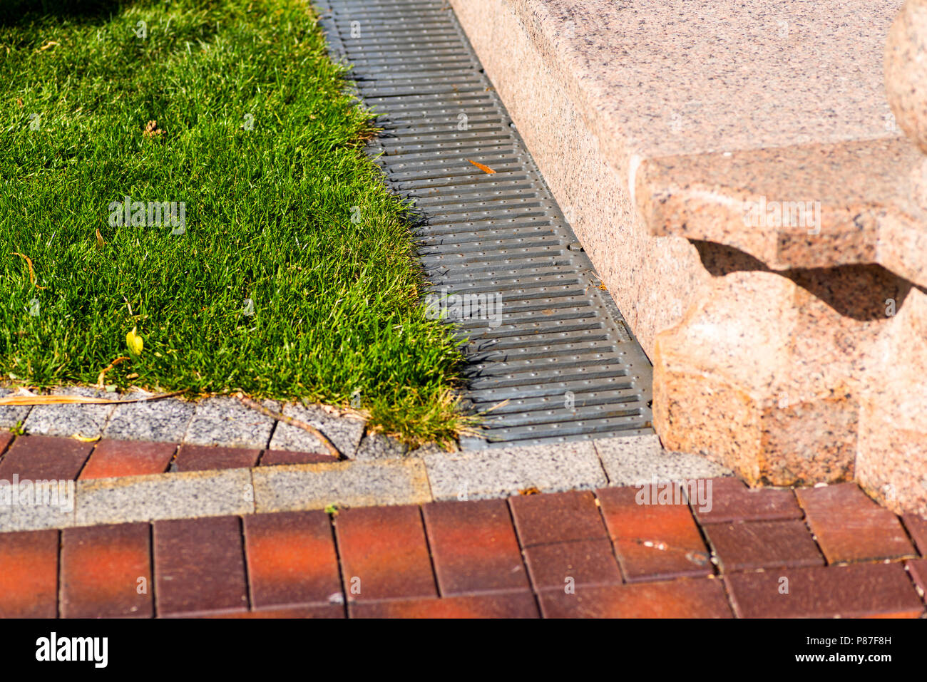 Rainwater gutters for rain along Stock Photo - Alamy