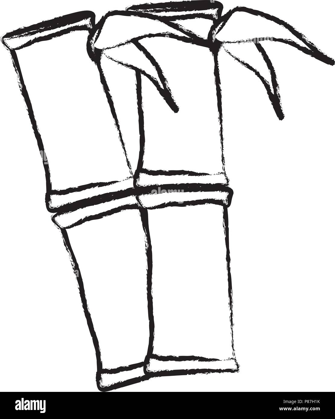 bamboo sticks icon over white background, vector illustration Stock ...