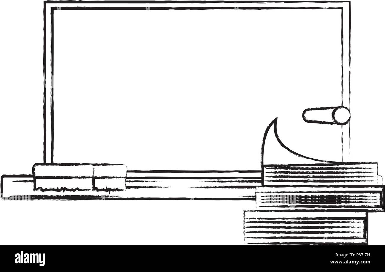 books and school board icon over white background, vector illustration ...