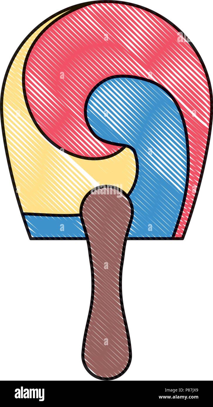 south korean hand fan icon over white background, vector illustration ...