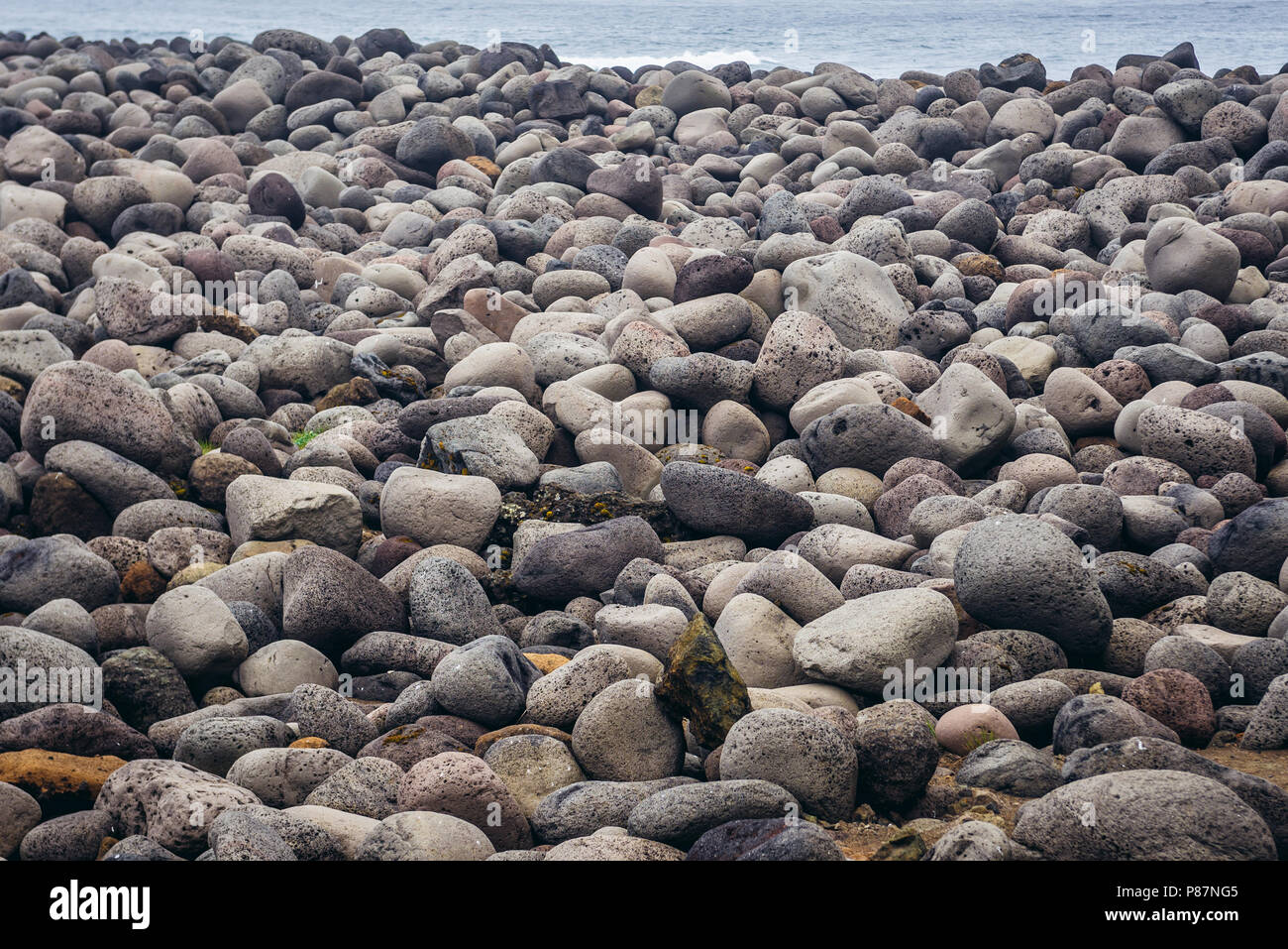 High boulder ridge composed of rounded stones called Valahnukamol ...