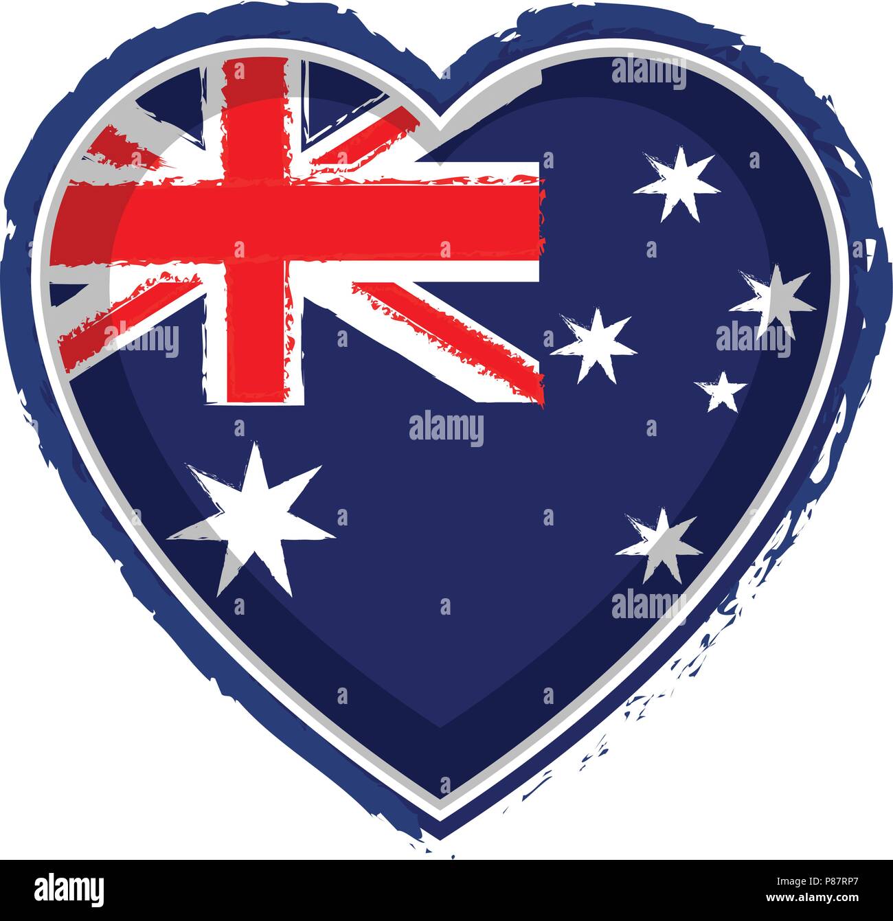 Australian flag pole Stock Vector Images - Alamy