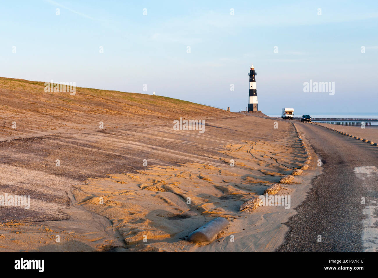 Lighthouse at beach of breskens hi-res stock photography and images - Alamy