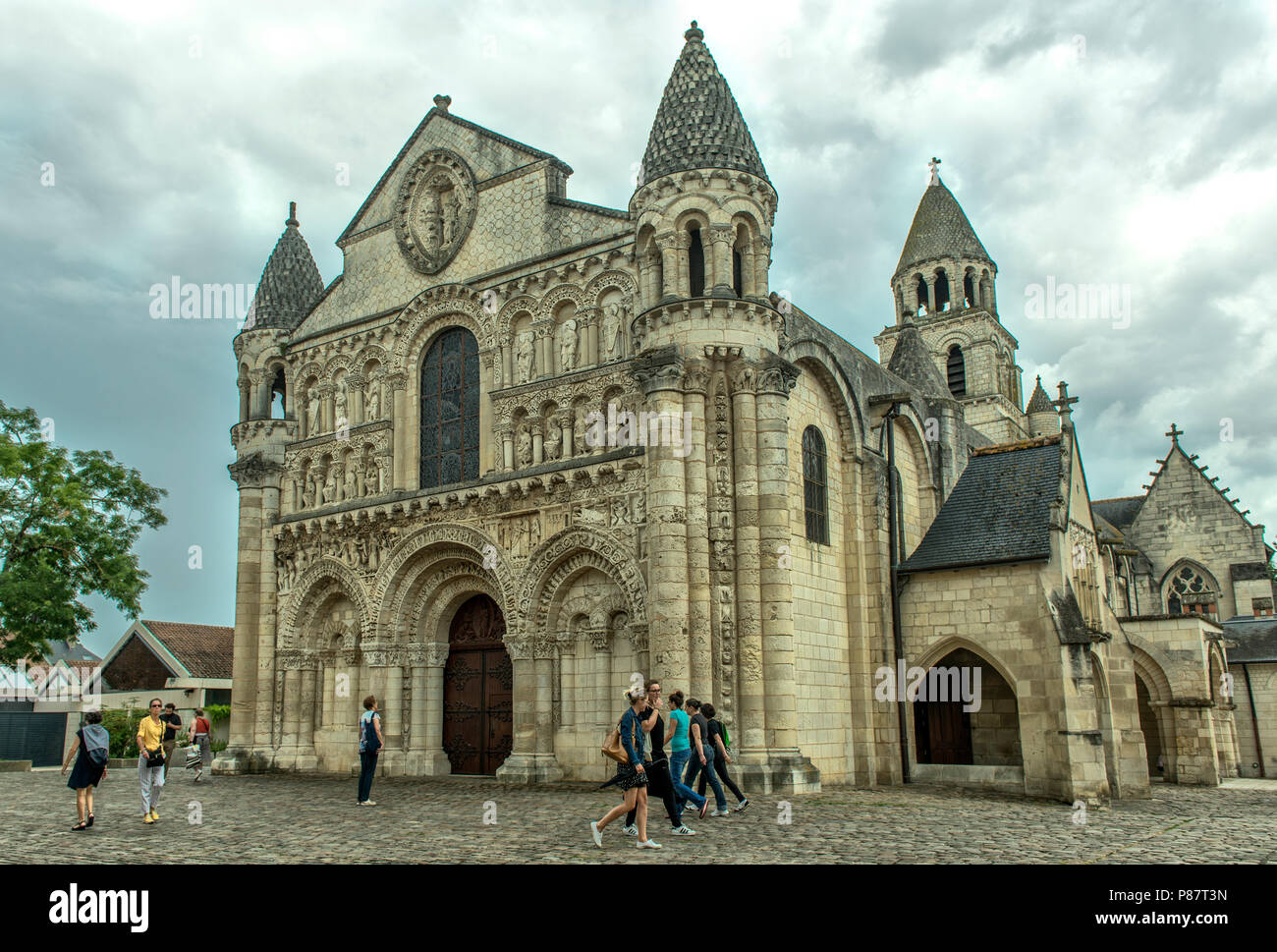 Church of Poitiers Stock Photo - Alamy
