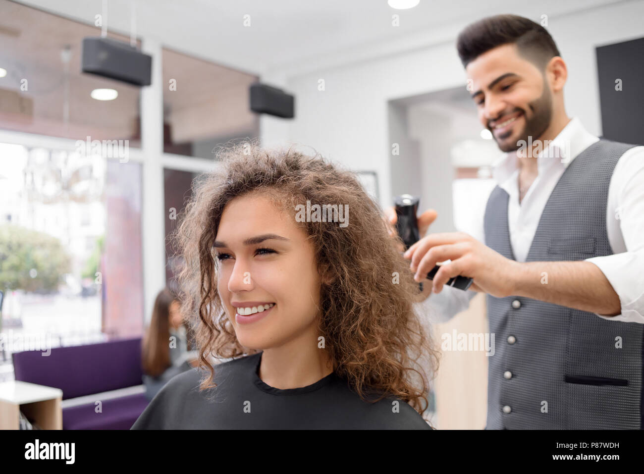 Haircutter hi-res stock photography and images - Alamy