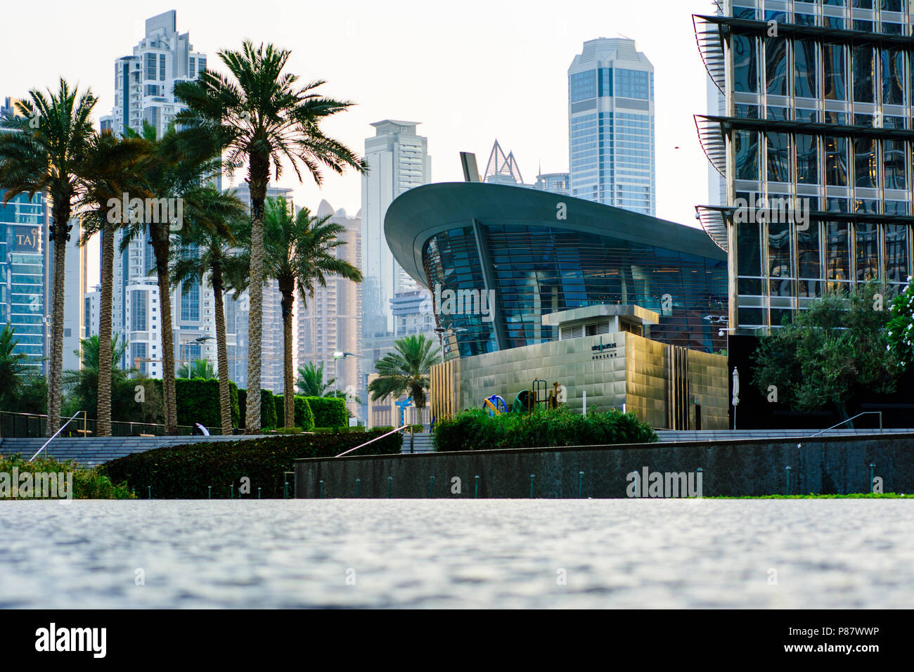 Dubai, United Arab Emirates - May 18, 2018: Dubai opera building and ...