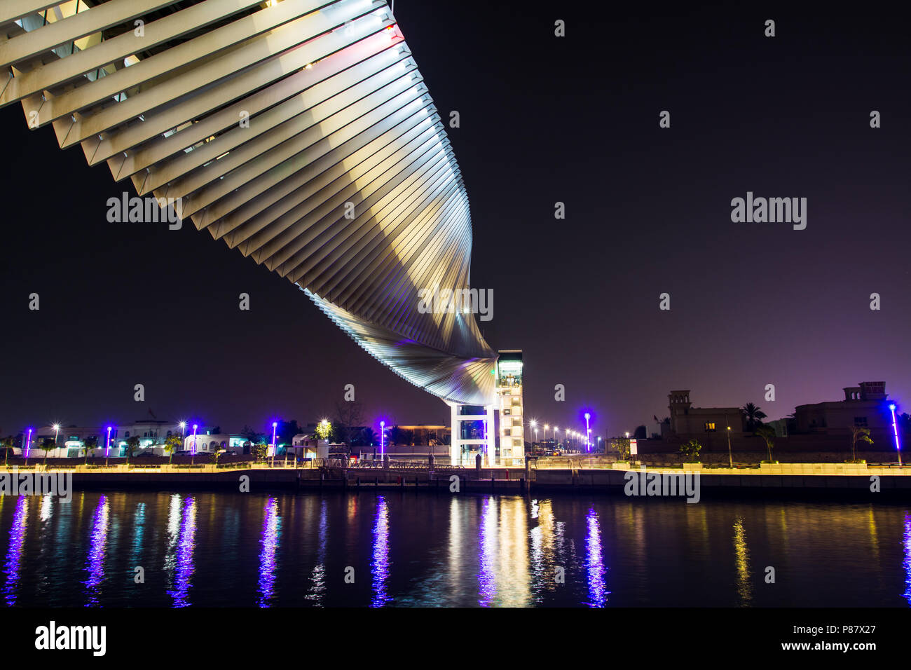Dubai, United Arab Emirates - May 31, 2018: Dubai Water canal modern ...