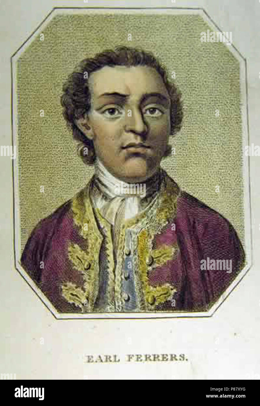 4th Earl Ferrers Stock Photo - Alamy