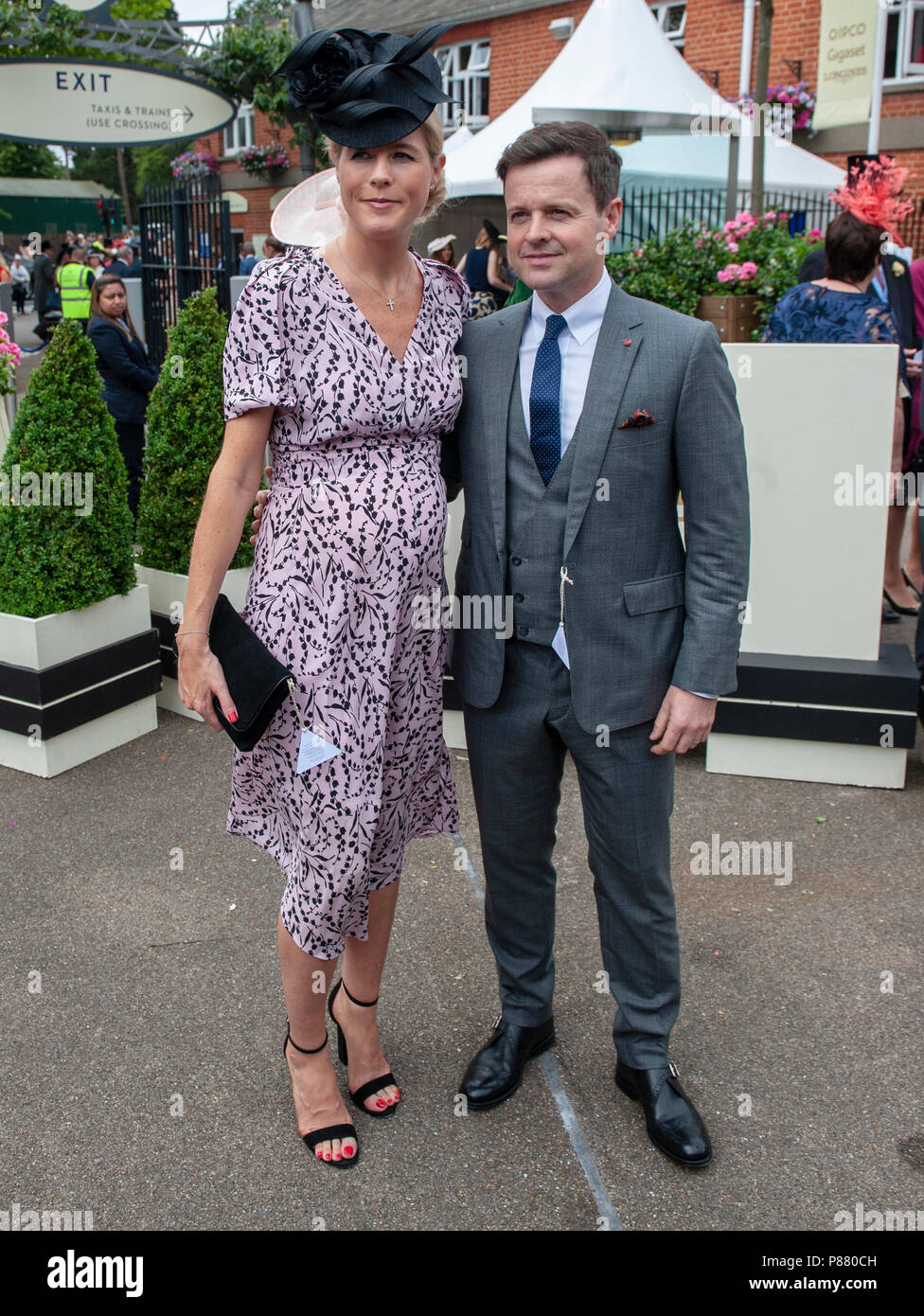 Declan Donnelly and his pregnant wife Ali Astall arriving for day 2 of ...