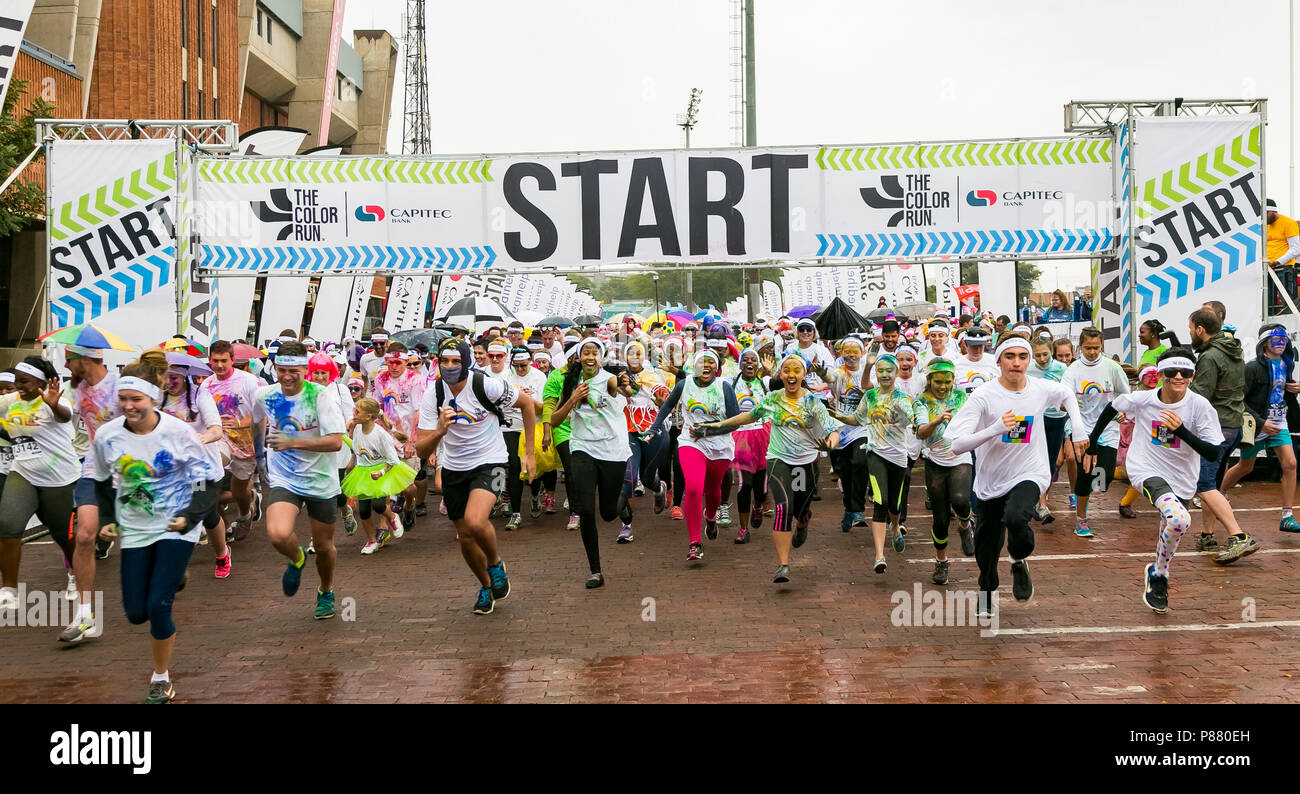 Color run event south africa hi-res stock photography and images - Alamy