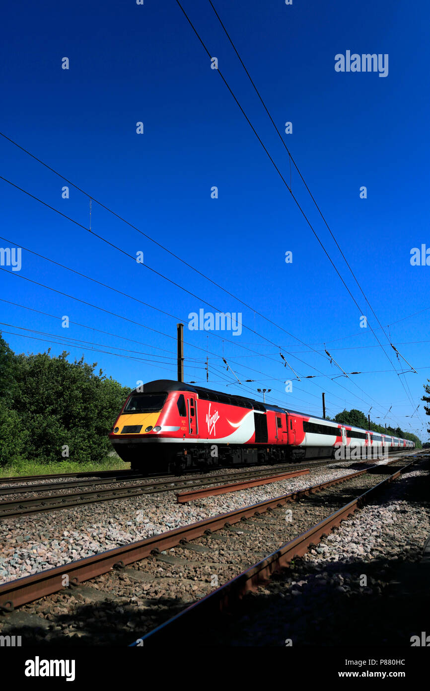 Virgin trains 43 251, East Coast Main Line Railway, Peterborough ...
