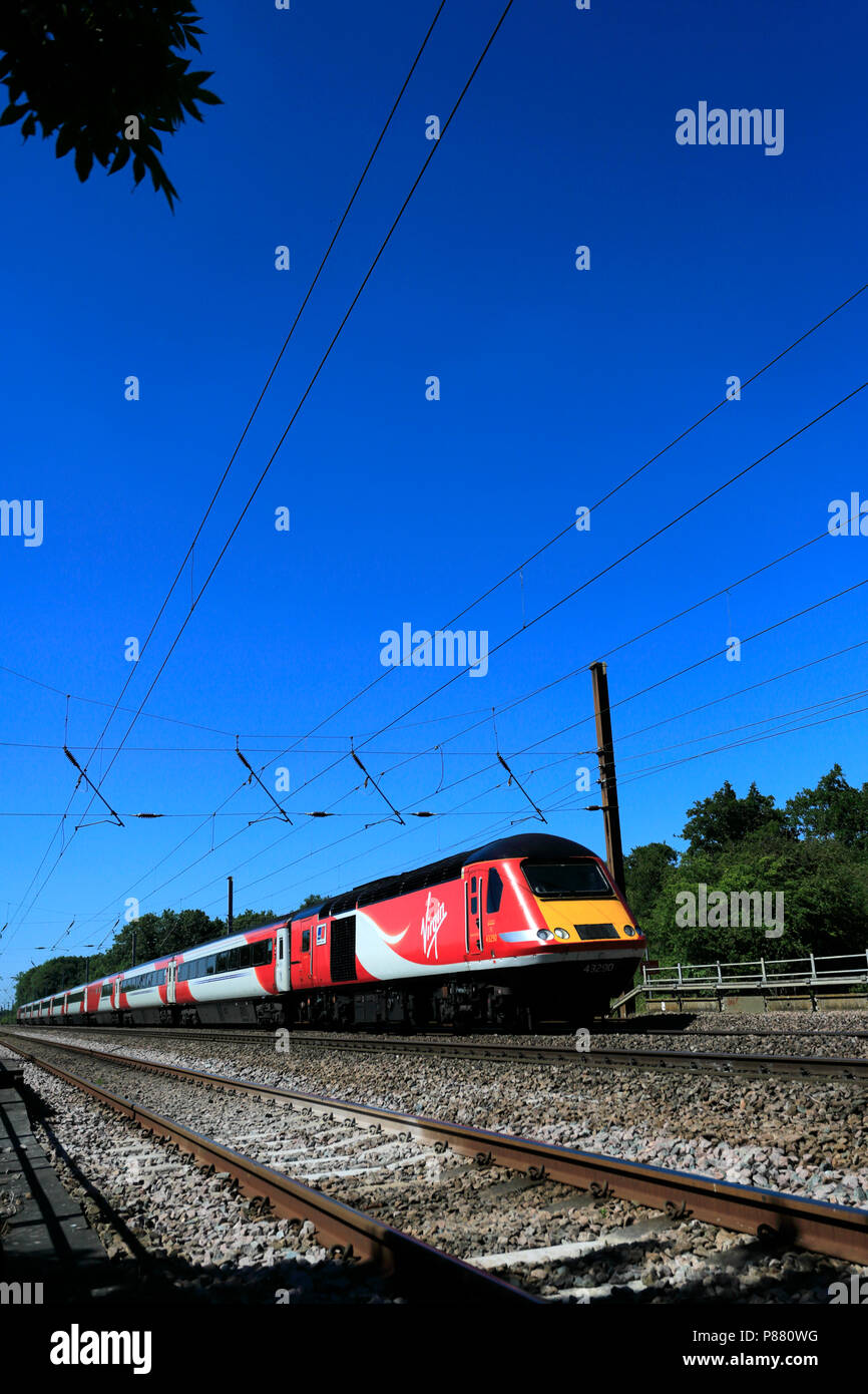 Virgin trains 43 290, East Coast Main Line Railway, Peterborough ...