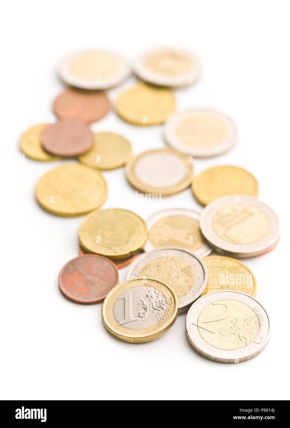 The Euro money. Euro coins Stock Photo - Alamy