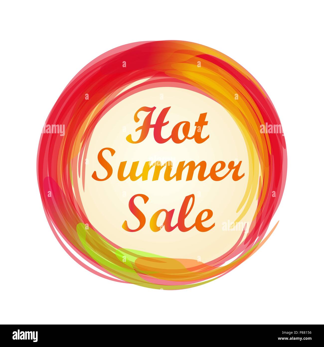 Hot summer sale lettering design. Summer sale banner. Vector ...