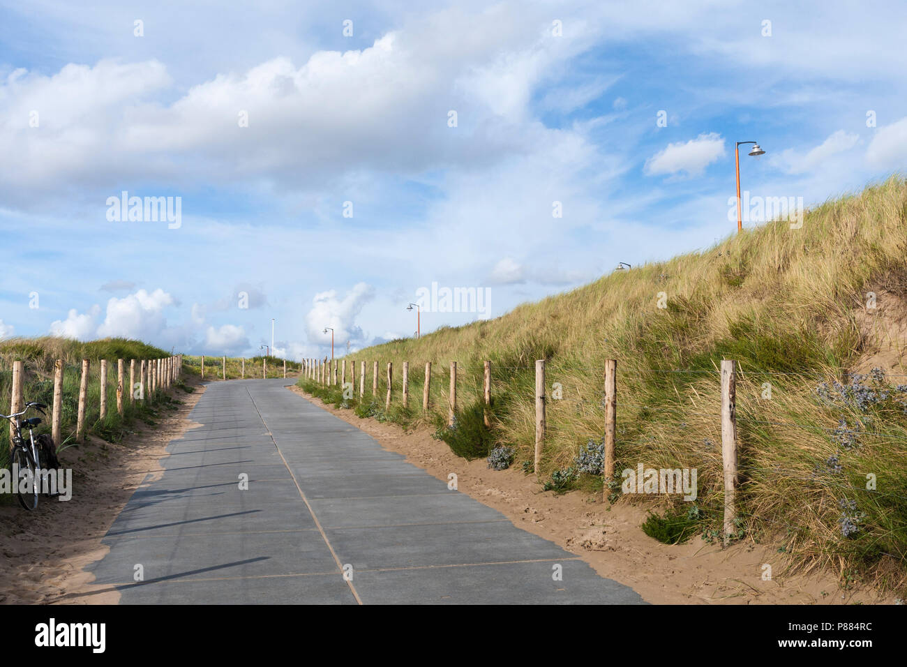 Entrance of beach at Katwijk aan Zee in summer Stock Photo - Alamy