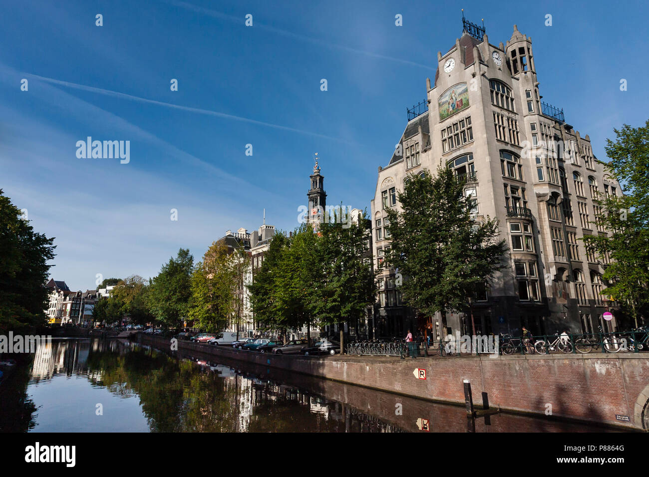 Amsterdam in de zomer; Amsterdam in summer Stock Photo - Alamy