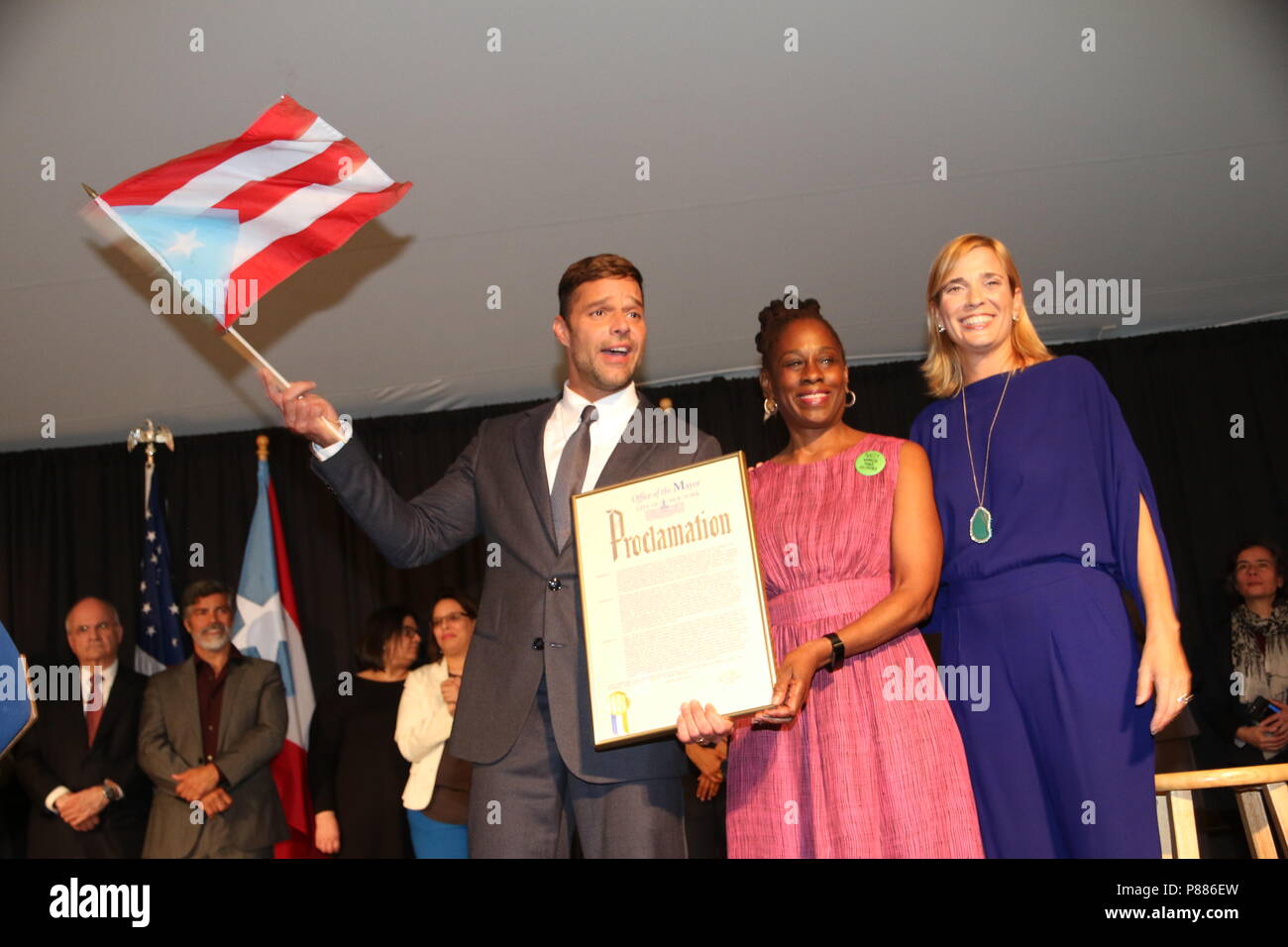 Ricky Martin and Esai Morales host a Puerto Rican heritage event at ...