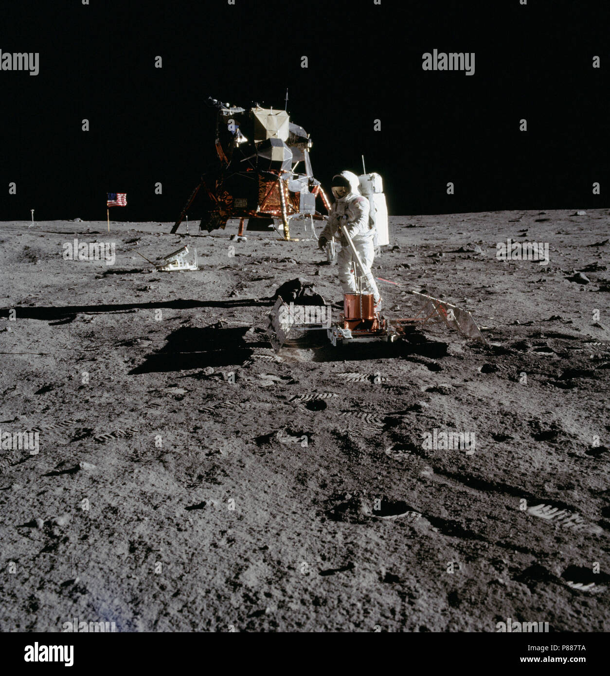The deployment of the Early Apollo Scientific Experiments Package ...