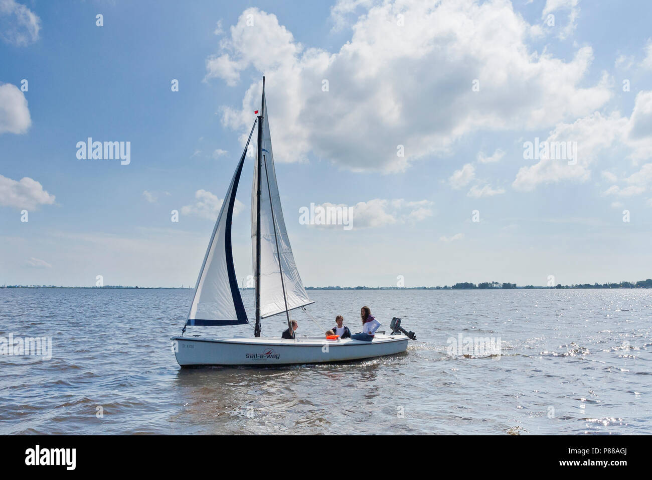 People sailing at Sneekermeer in spring Stock Photo - Alamy