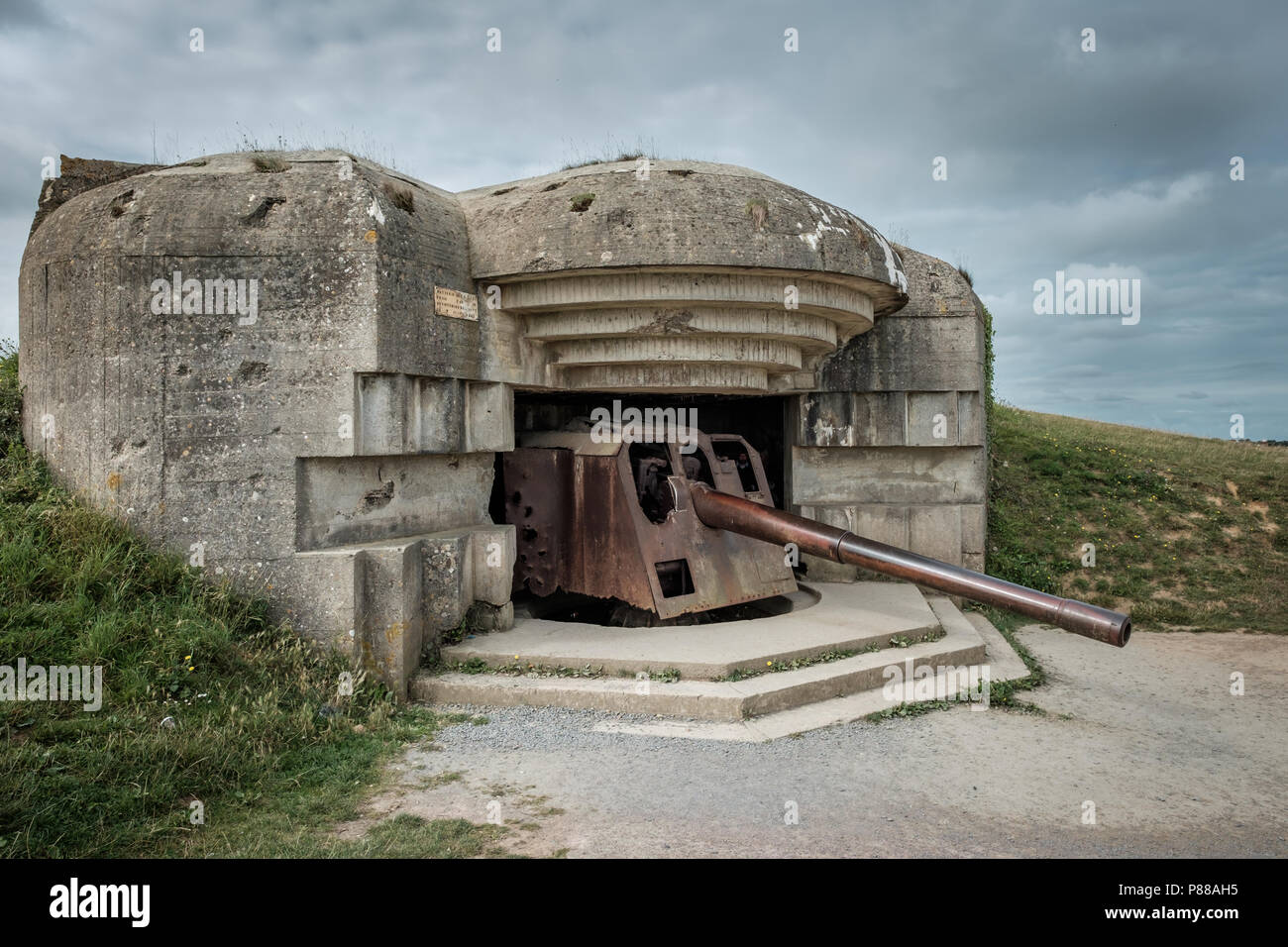 World War II gun battery of Longues-sur-Mer, Sunday 20 August 2017 ...