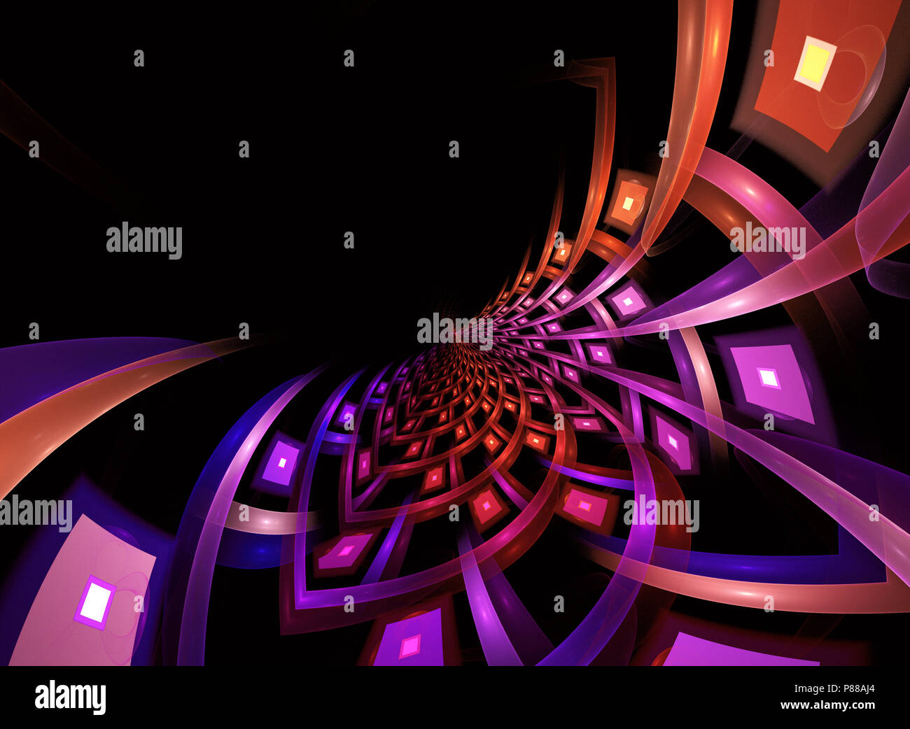 Abstract background element. Fractal graphics series. Three-dimensional ...
