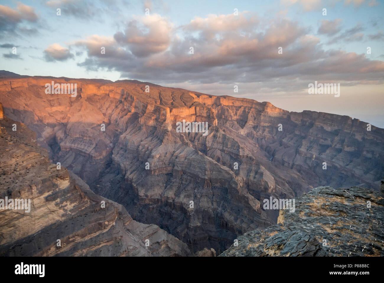 Landscape Jabal Shams, Oman Stock Photo - Alamy