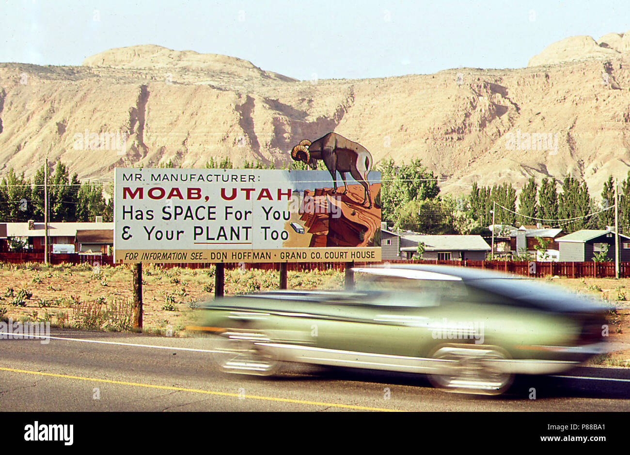 Sign Outside Moab, an Old Mormon Pioneer Town Situated on the Colorado ...