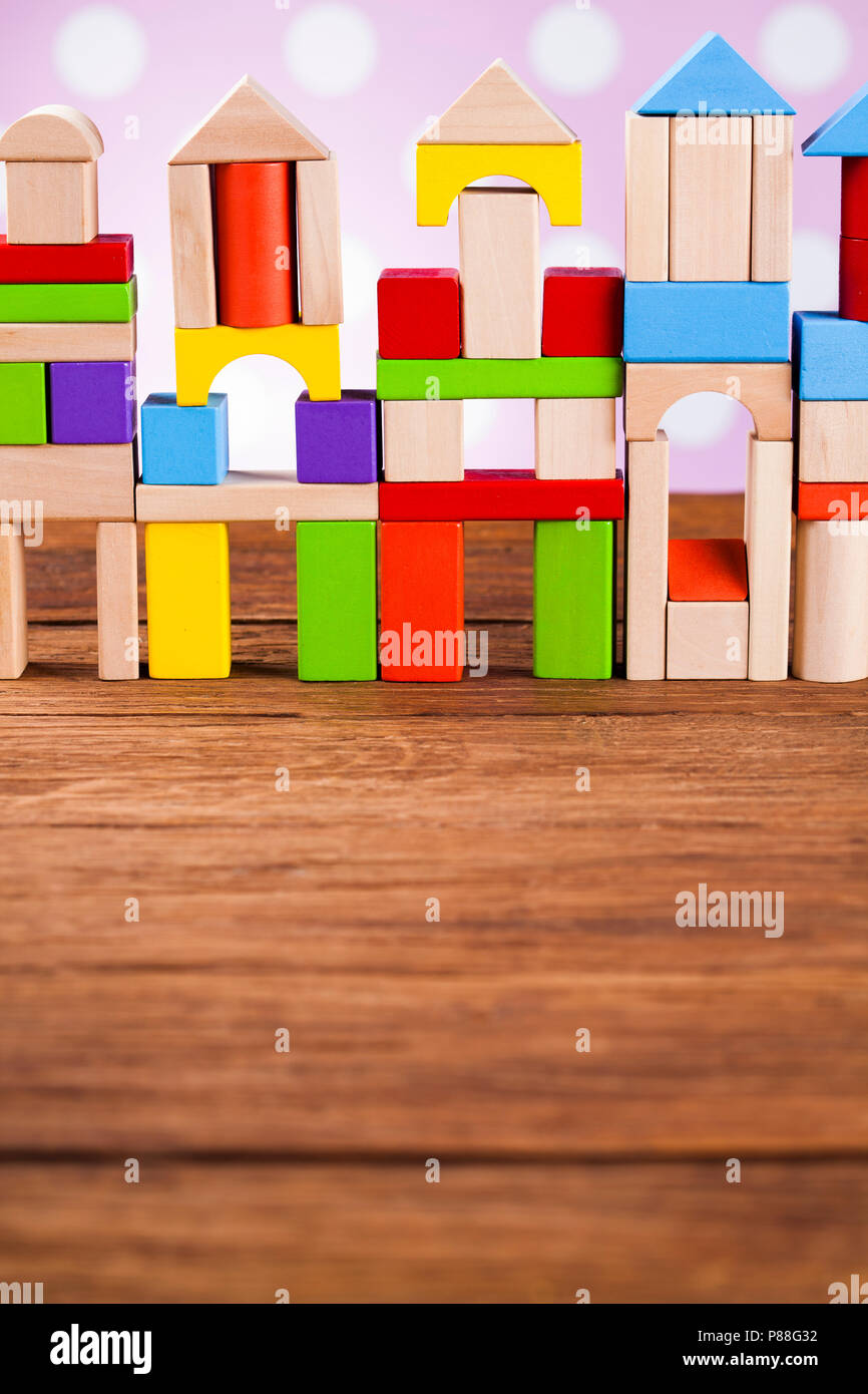 Toys, frame made of accessories for children Stock Photo - Alamy