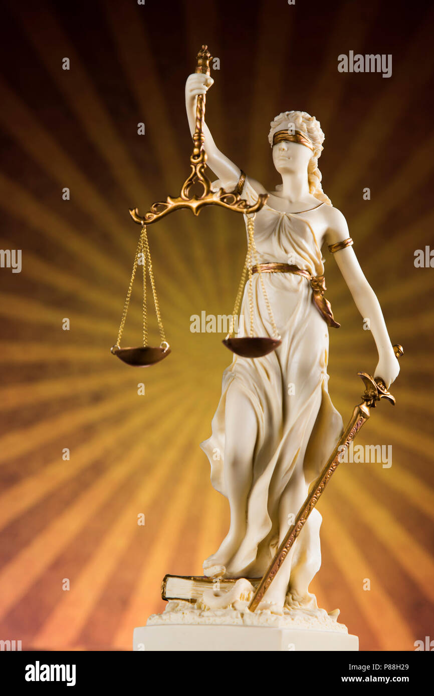 Lady of justice, Law and justice concept Stock Photo - Alamy