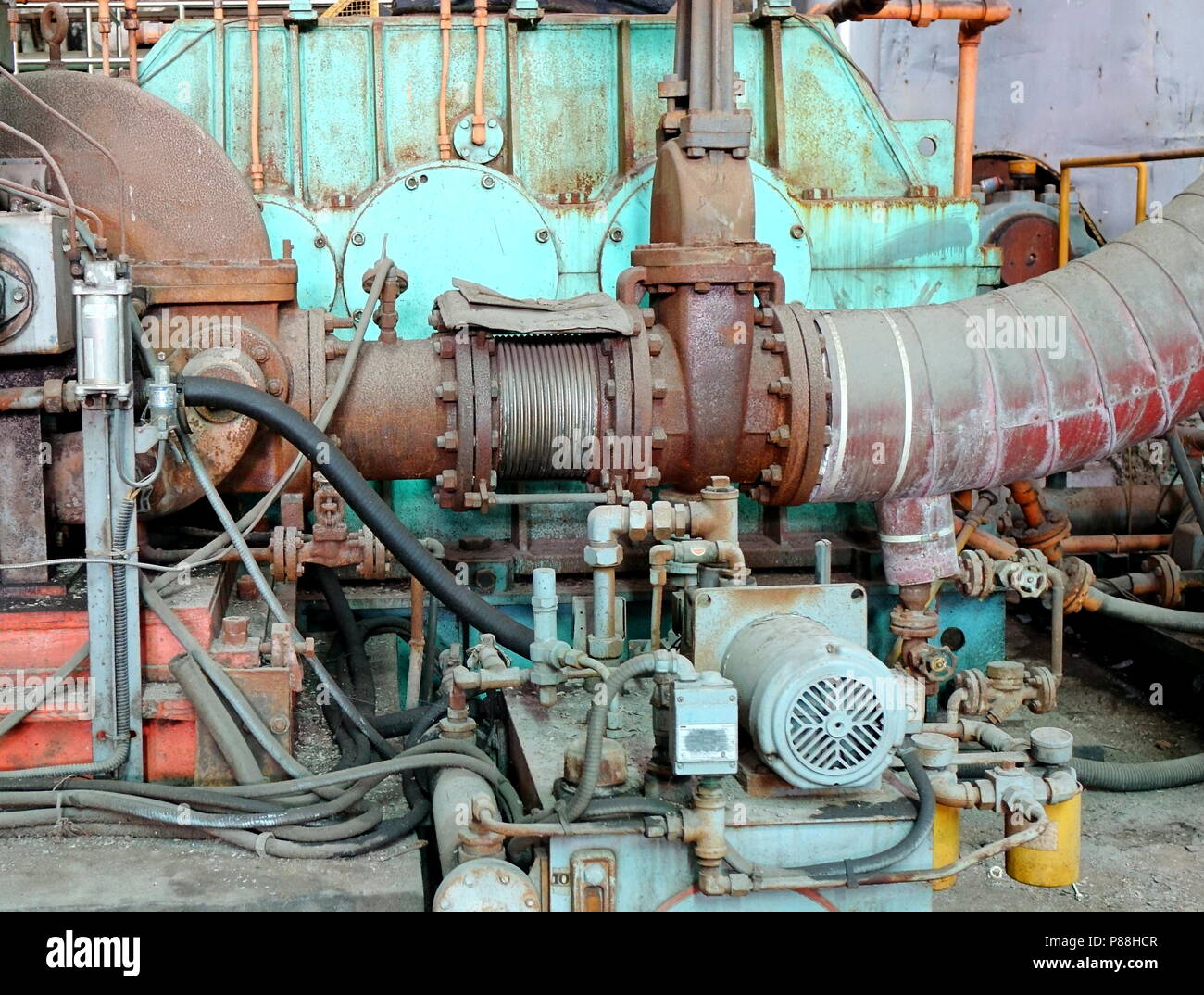 Obsolete vintage industrial equipment no longer in use Stock Photo - Alamy