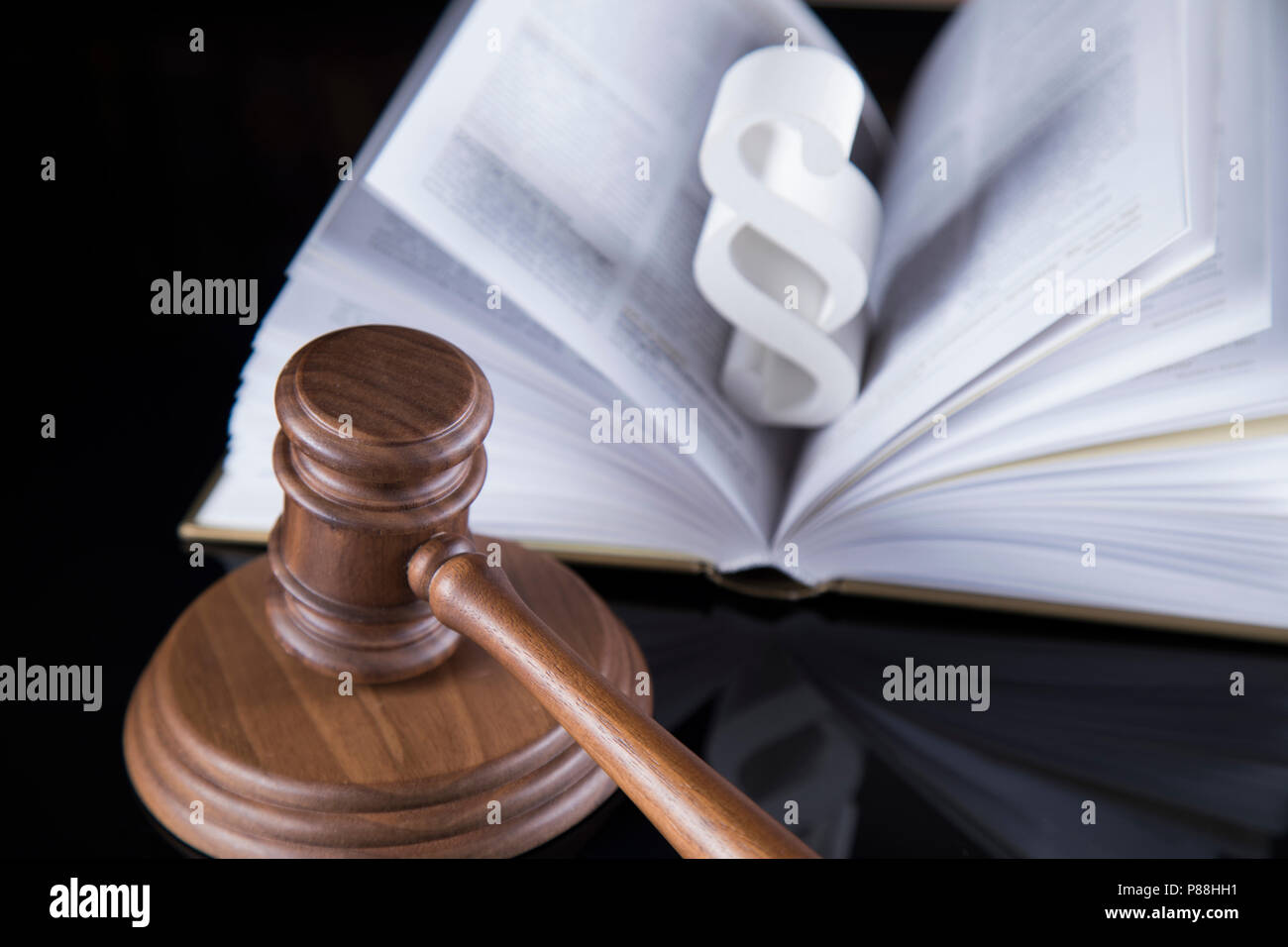 Book, Court gavel,Law theme, mallet of judge and paragraph sign Stock ...