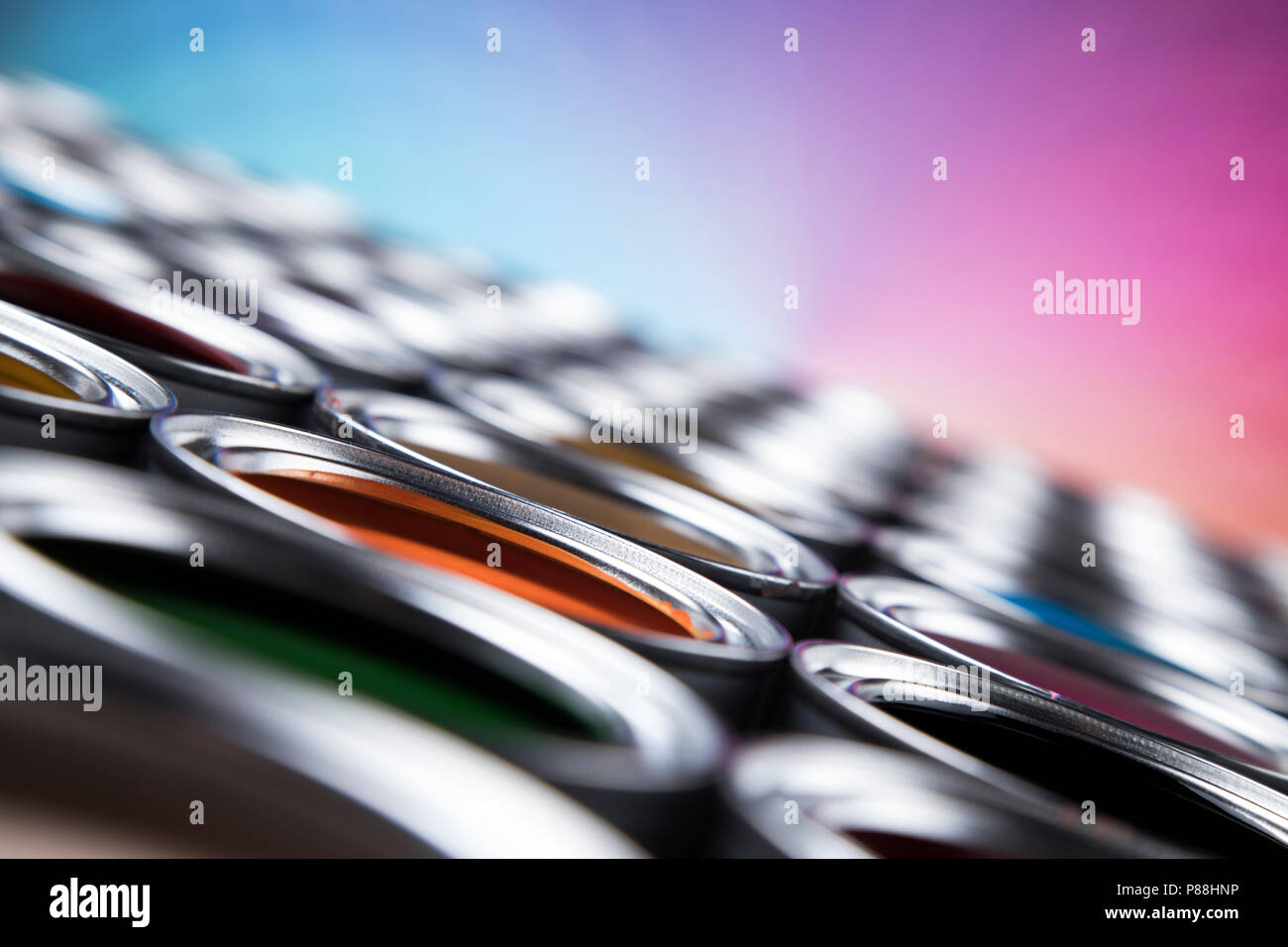 Color palette, can background Stock Photo - Alamy