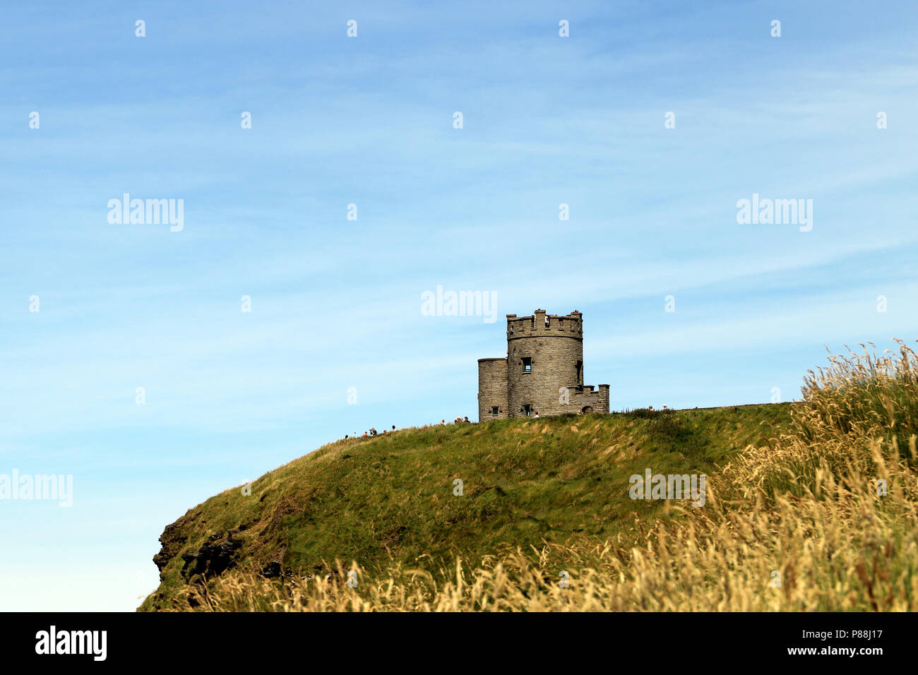 The Cliffs of Moher are soaring sea cliffs located at the southwestern ...
