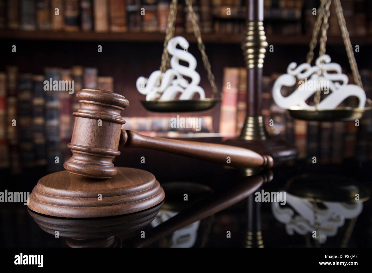 Paragraph, Law and justice concept, legal code and scales Stock Photo ...