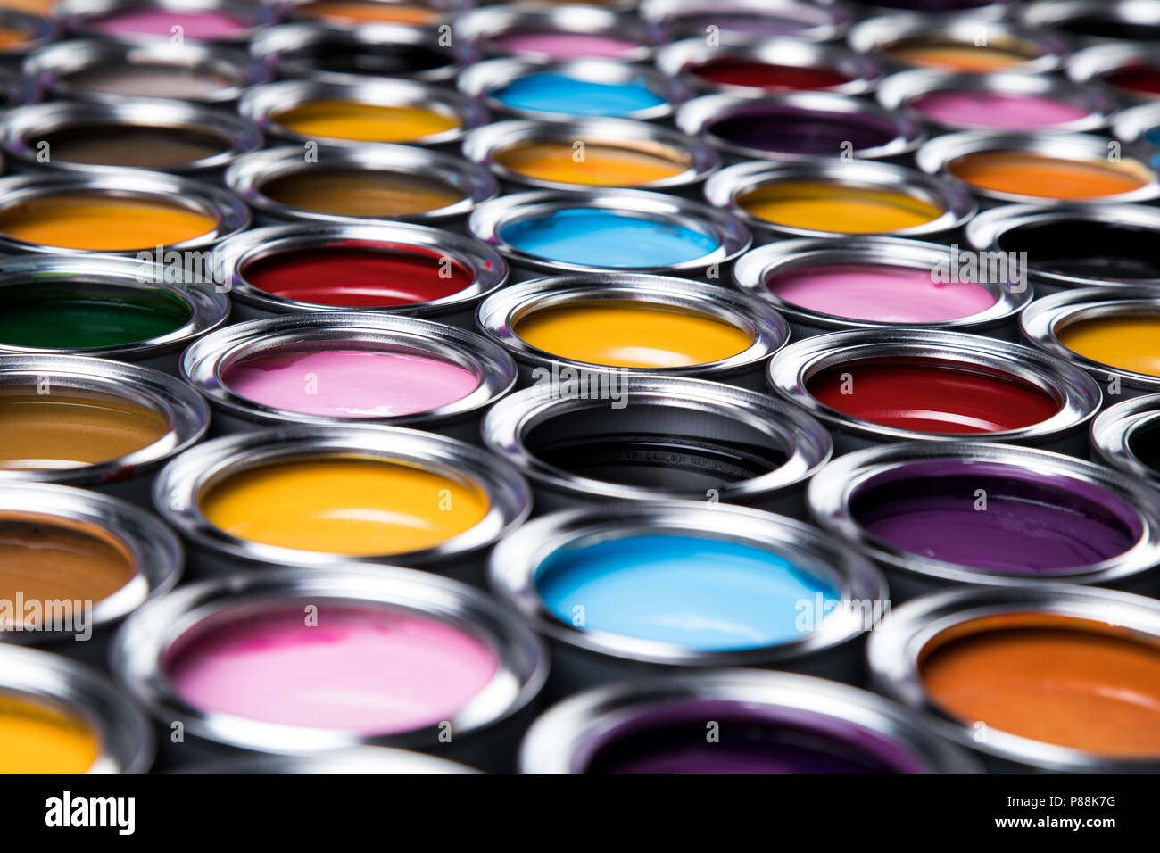 Color palette, can background Stock Photo - Alamy